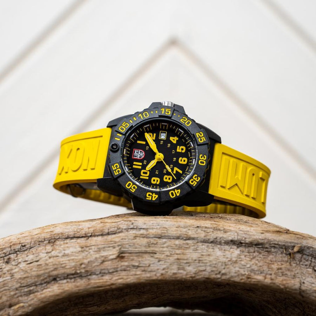 Yellow - 24mm Cut-To-Fit Luminox Branded Strap – Shop Official Luminox ...
